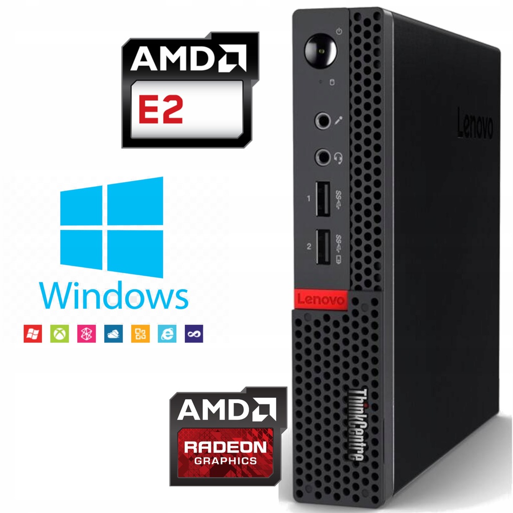 LENOVO M625Q|4/128SSD M.2|RADEON R2|WIN10|E2-9000E - 11788426603 ...