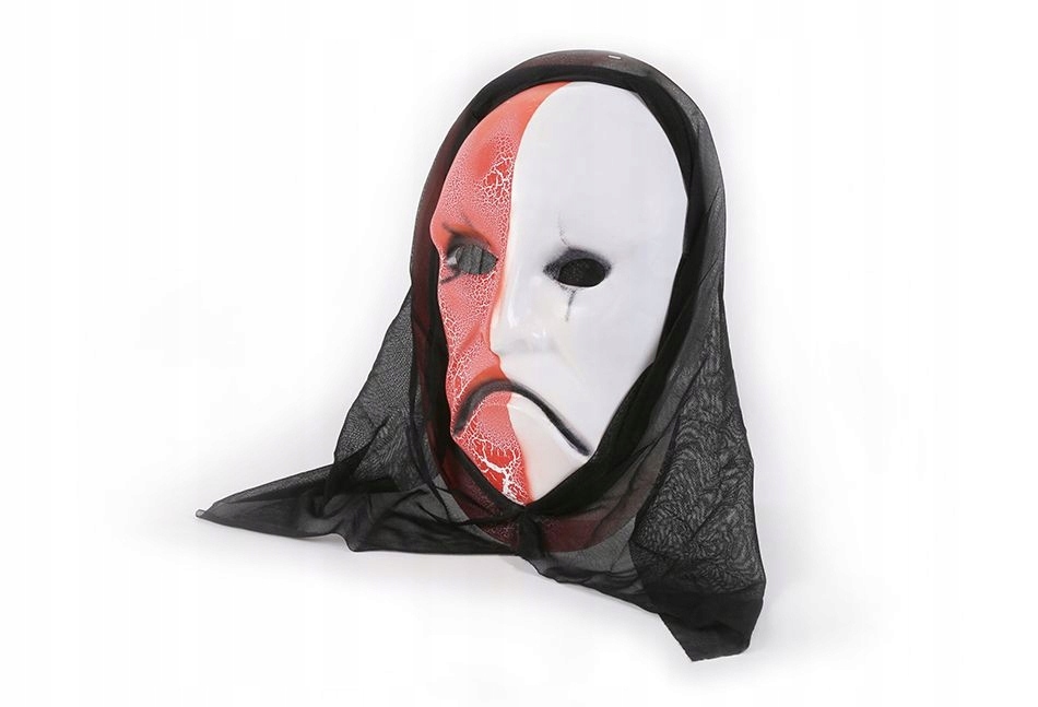 MASKA ZOMBIE JASNO CZERWONA SMUTNA HALLOWEEN - 7551831928 - oficjalne ...