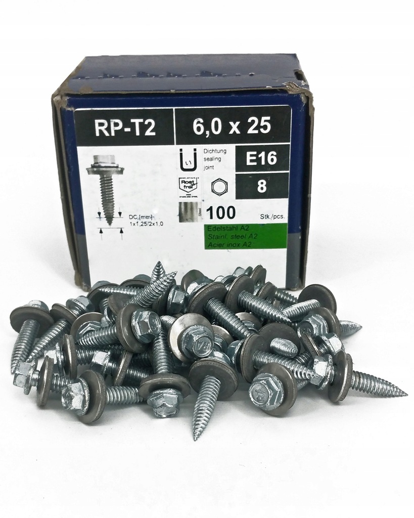 Wkręty Reisser RP-T2, 6,0x25 mm, do fotowoltaiki - 12004110240 ...