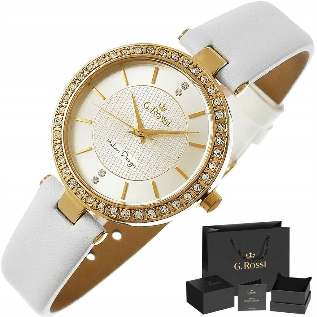 ELEGANCKI DAMSKI ZEGAREK BIAŁY PASEK CYRKONIE - 12352852213 - oficjalne ... ELEGANCKI DAMSKI ZEGAREK BIAŁY PASEK CYRKONIE - 12352852213 - oficjalne ...