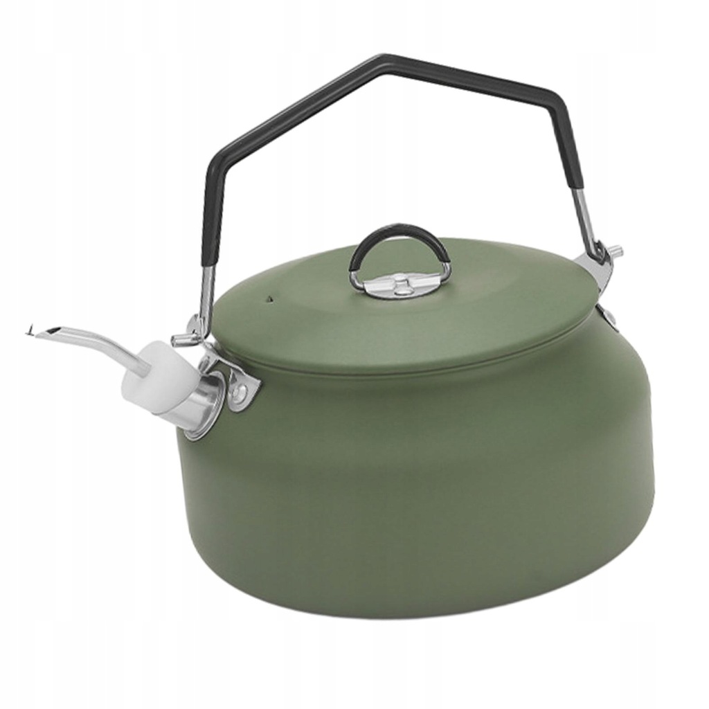 1L Camping Water Kettle Teapot Coffee Pot Water Boiler for Camp Green ...
