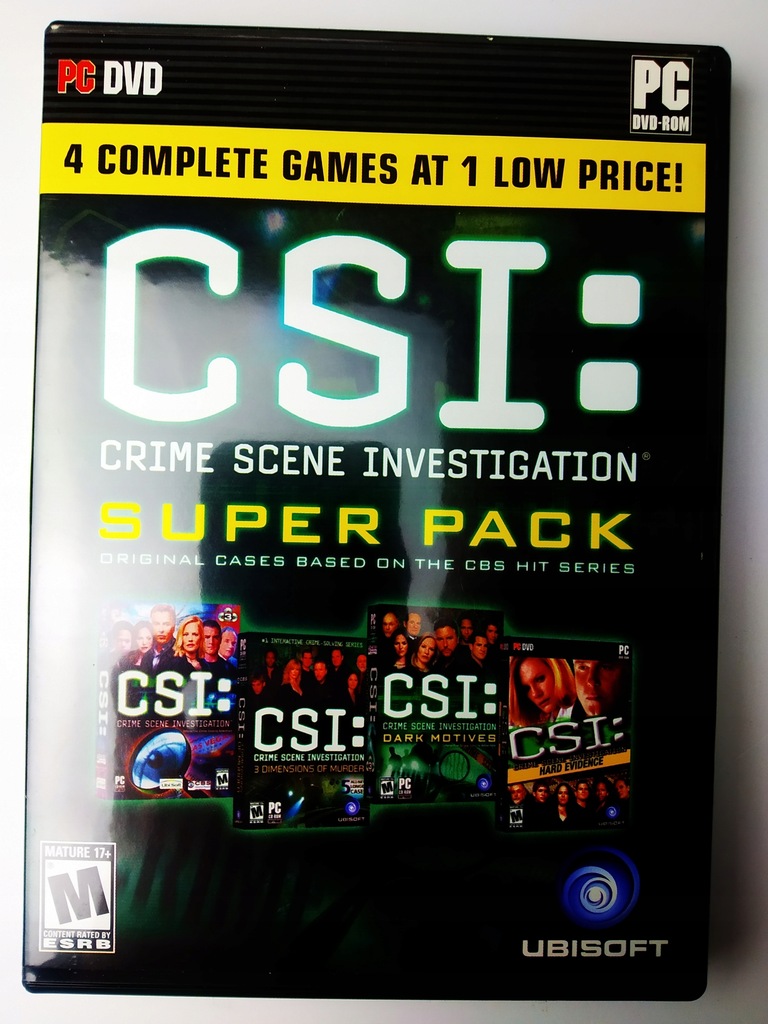 CSI SUPER PACK | CZTERY 4 CZĘŚCI GRY CSI NA PC - 12918040908 ...