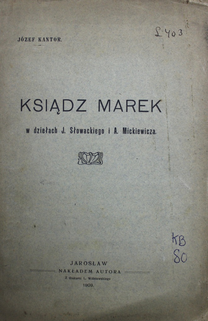 Ksiądz Marek 1909 r. - 13287451796 - oficjalne archiwum Allegro