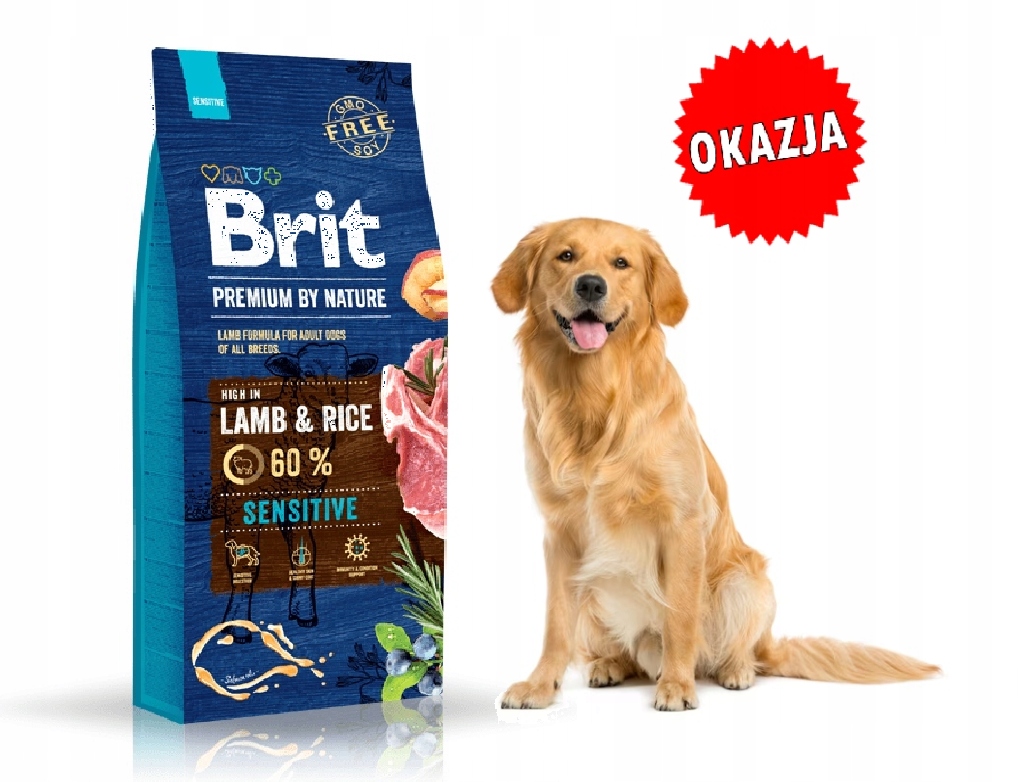 BRIT PREMIUM BY NATURE SENSITIVE LAMB 15kg DLA PSA - 13751801167 ...