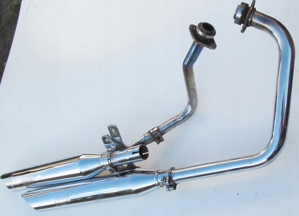 tłumik wydech SILVER TAIL Yamaha XV Virago 125 250 - 8275081341 - oficjalne archiwum Allegro