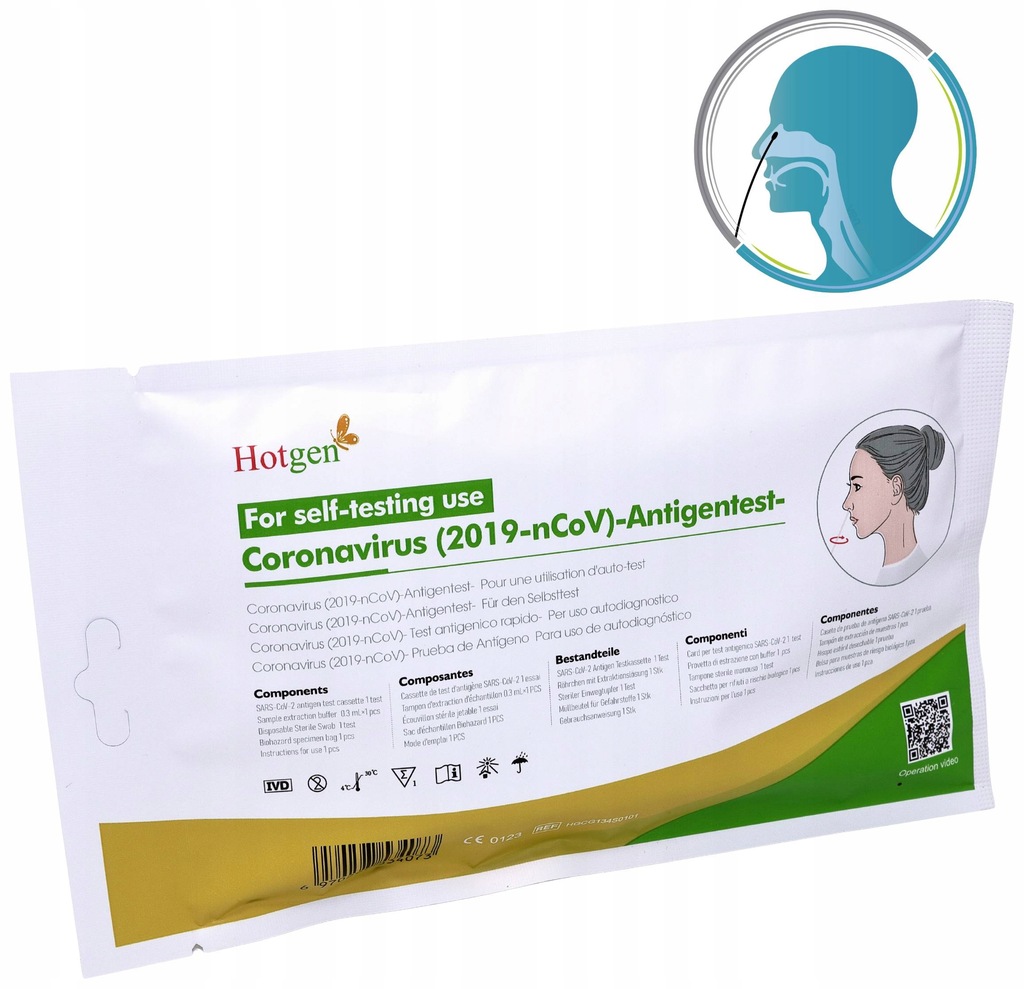 Test antygenowy na SARS - COV-2 Hotgen 5 szt. - 13816082173 - oficjalne ...
