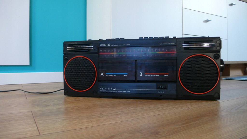 RADIOMAGNETOFON PHILIPS D8334 TANDEM DUAL DECK - 7871775554 - oficjalne ...