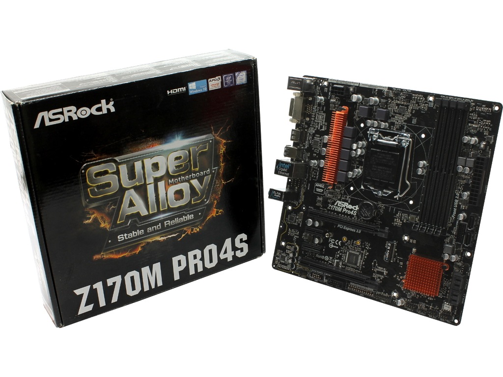 PŁYTA GŁÓWNA ASROCK Z170M PRO4S 1151 DDR4 - 6978420340 - oficjalne ...