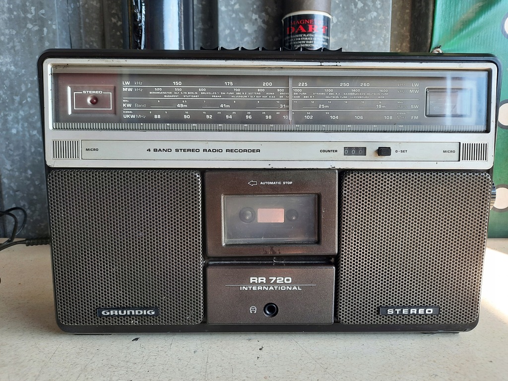 Radiomagnetofon Grundig RR-720 - 12573164560 - oficjalne archiwum Allegro
