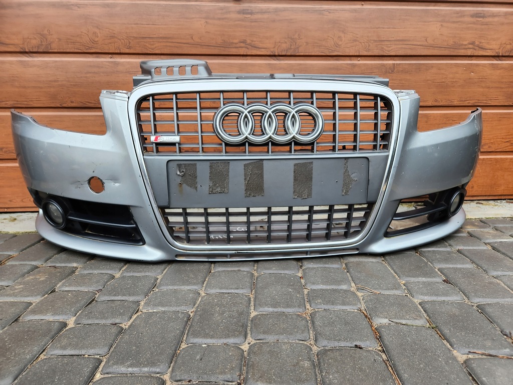 Audi A4 B7 S Line Zderzak Przedni Atrapa Grill 13291696993