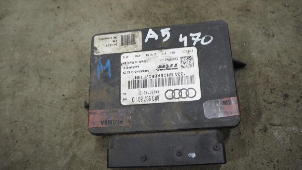 MODUŁ HAMULCA RĘCZNEGO Audi A4 B8 08-11 8K0907801D - 8878974108 - oficjalne archiwum Allegro