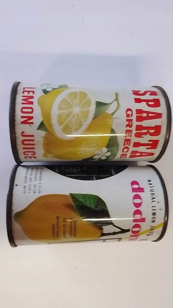 Puszki PRL po napojach DODONI SPARTA PEWEX GRECCE - 13548568492 ...