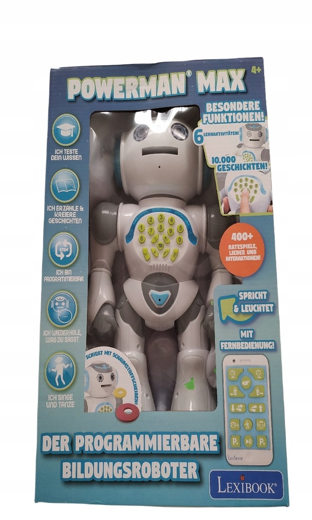 ROBOT INTERAKTYWNY LEXIBOOK POWERMAN MAX BIAŁY DE - 11612020234 ...