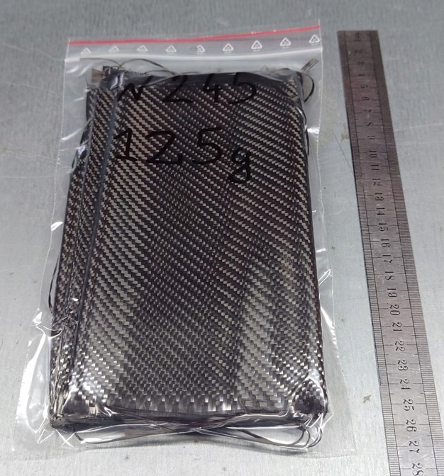 WŁÓKNO WĘGLOWE TKANINA WĘGLOWA CARBON TWILL 245g/m2 ścinki 125g - 14931632409 - oficjalne ...