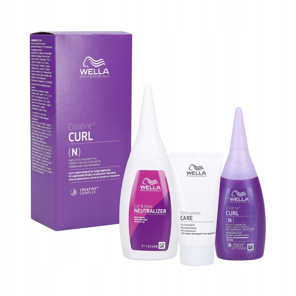 WELLA CURL Zestaw do trwałej ondulacji, włosy normalne - 14483336068 ...