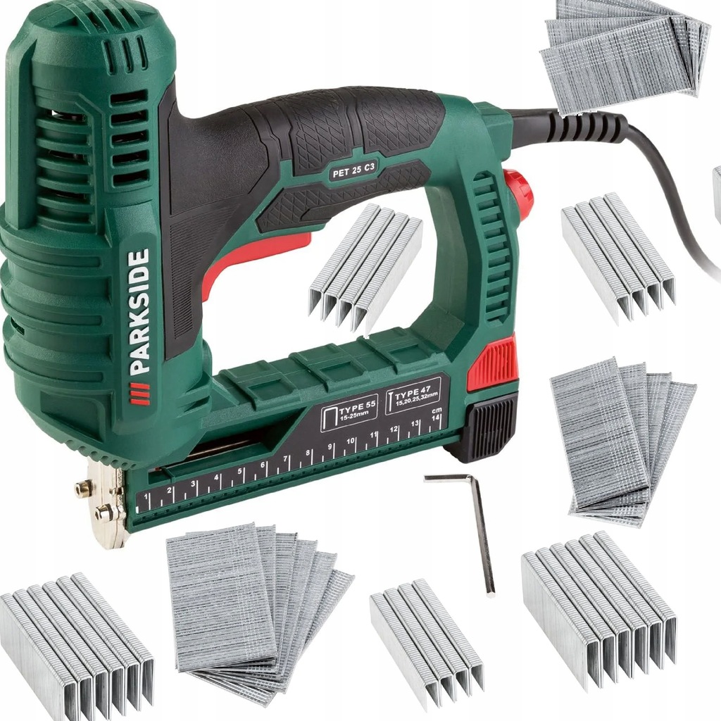 Elektryczny Zszywacz Parkside PET 25 C3 + osprzęt - 12683051236 ...