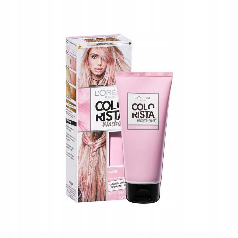 Farba L'Oreal Colorista Washout Pink Hair różowy - 12749929109 ...