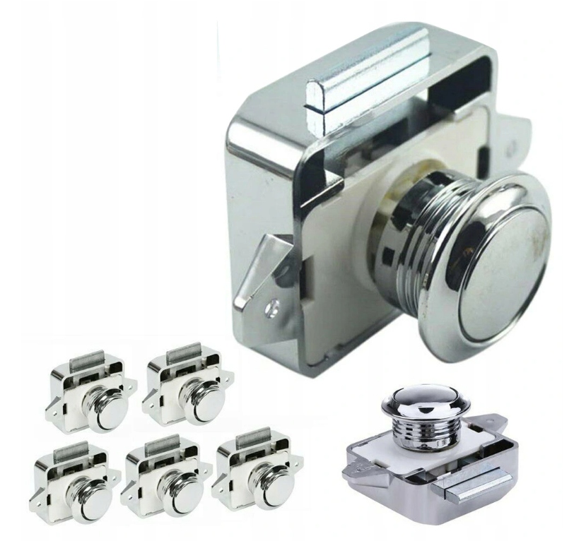 10*ZAMEK ZATRZASKOWY WCISKANY DO KAMPERA PRZYCZEPY - 10991816554 - oficjalne archiwum Allegro