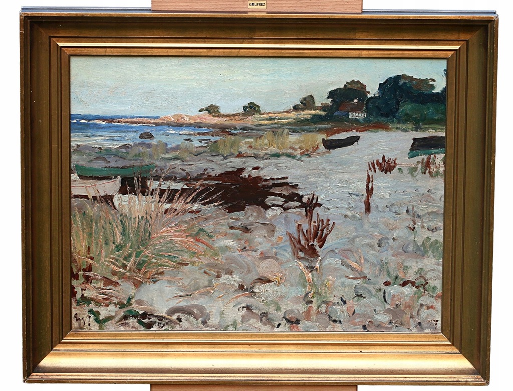 ERIK WILLIAM JOHNSEN (1886-1948)NADBRZEŻNY PEJZAŻ - 13131542150 ...