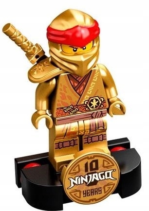LEGO figurka Złoty Kai 10-lecie Ninjago Limited - 10176802802 ...
