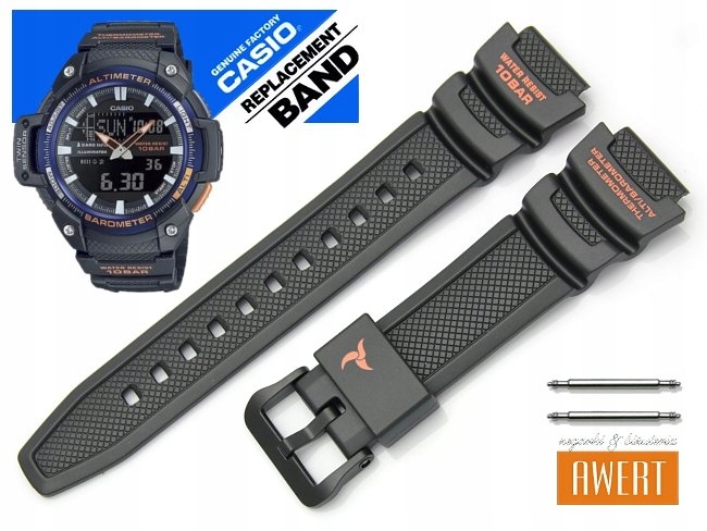 CASIO pasek do zegarka SGW-450H-2B czarny + teleskopy 18mm - 12862369183 - oficjalne archiwum ...
