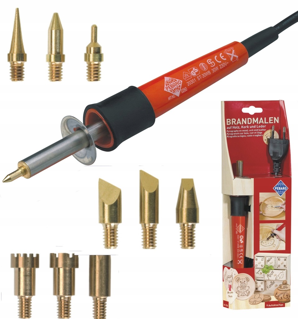 PIROGRAF WYPALARKA DO DREWNA i SKÓRY PEBARO BROMA - 11617378600 ...