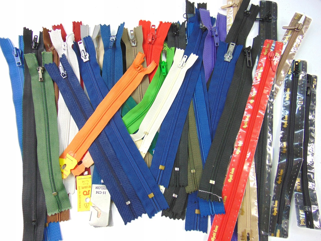 SUWAKI zamki błyskawiczne plastik 35 szt / nr5 - 14195412538 ...