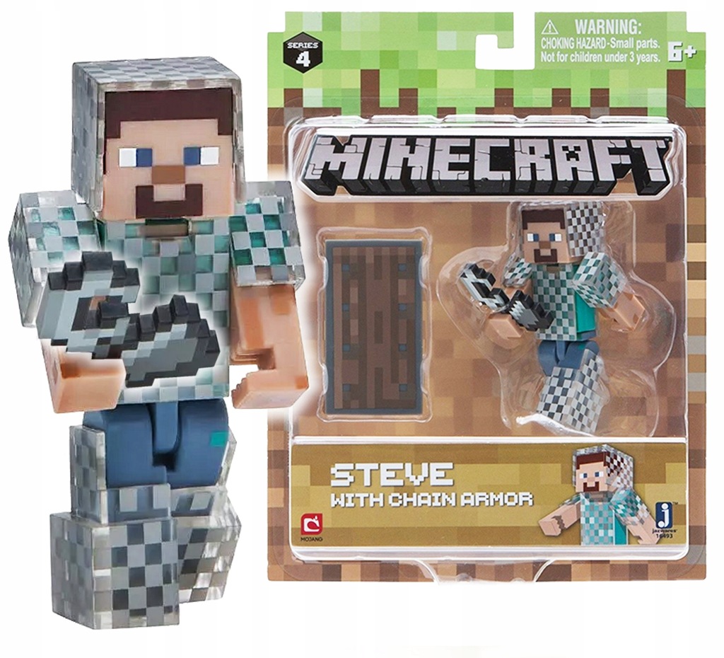 MINECRAFT STEVE ZBROI FIGURKA MAINCRAFT STIV STIW - 10905237362 ...