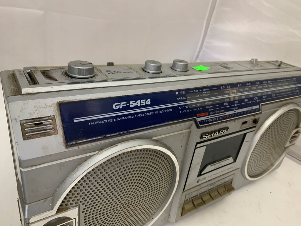 RADIOMAGNETOFON SHARP GF-5454 - 13678931065 - oficjalne archiwum Allegro
