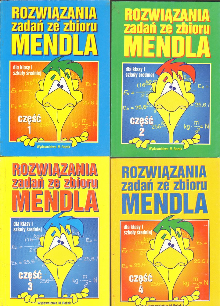 ROZWIĄZANIA ZADAŃ ZE ZBIORU MENDLA - 4 CZĘŚCI - 10938394225 - oficjalne ...