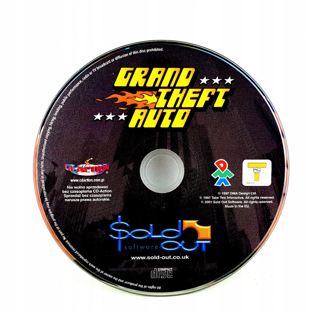 GRAND THEFT AUTO 1 I GTA PIERWSZA CZĘŚĆ PC - 10560292141 - oficjalne ...