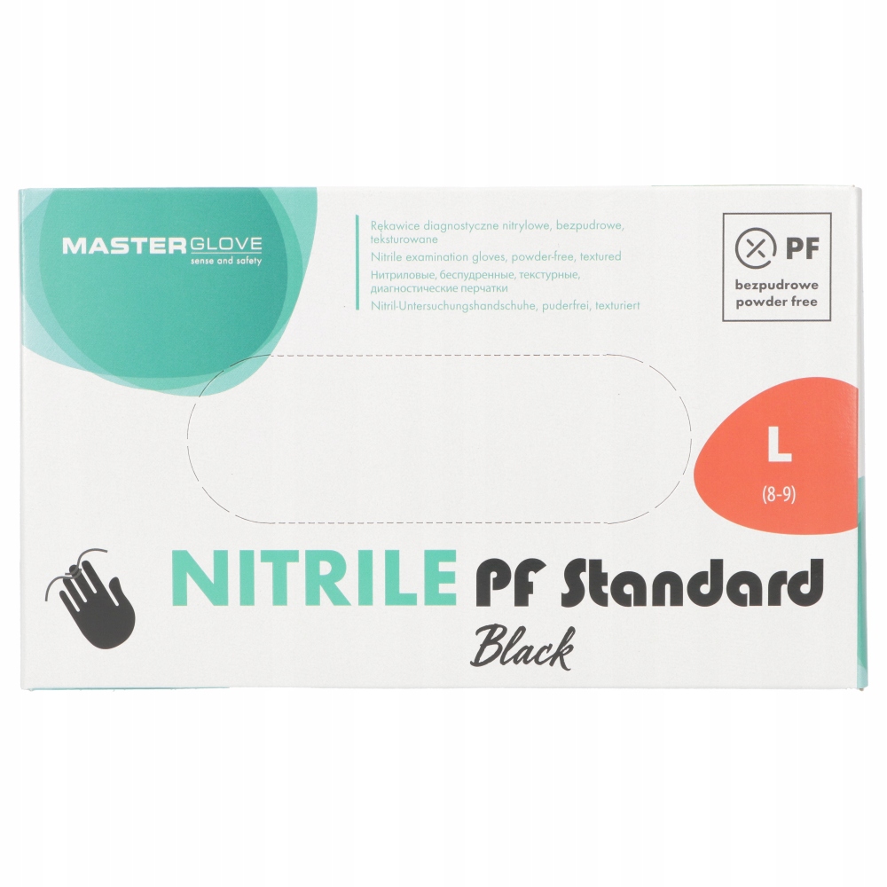 Rękawiczki nitrylowe Master Glove Black rozm. L - 11256357927 - oficjalne archiwum Allegro