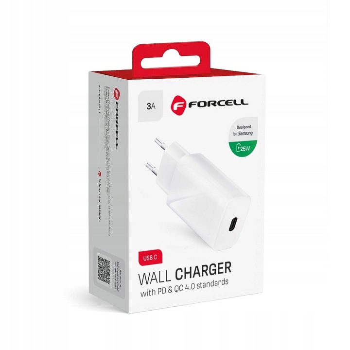 Ładowarka Sieciowa Forcell Uniwersalna USB C 25W - 11518304692 ...