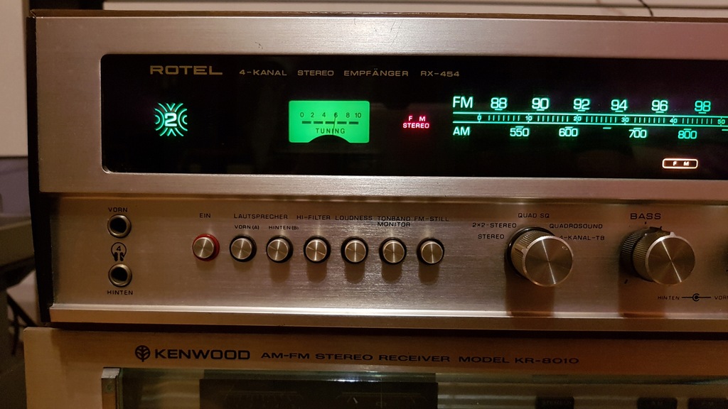 Rotel RX-454 4-Channel Stereo Receiver (1973-78) - 8576046703 ...