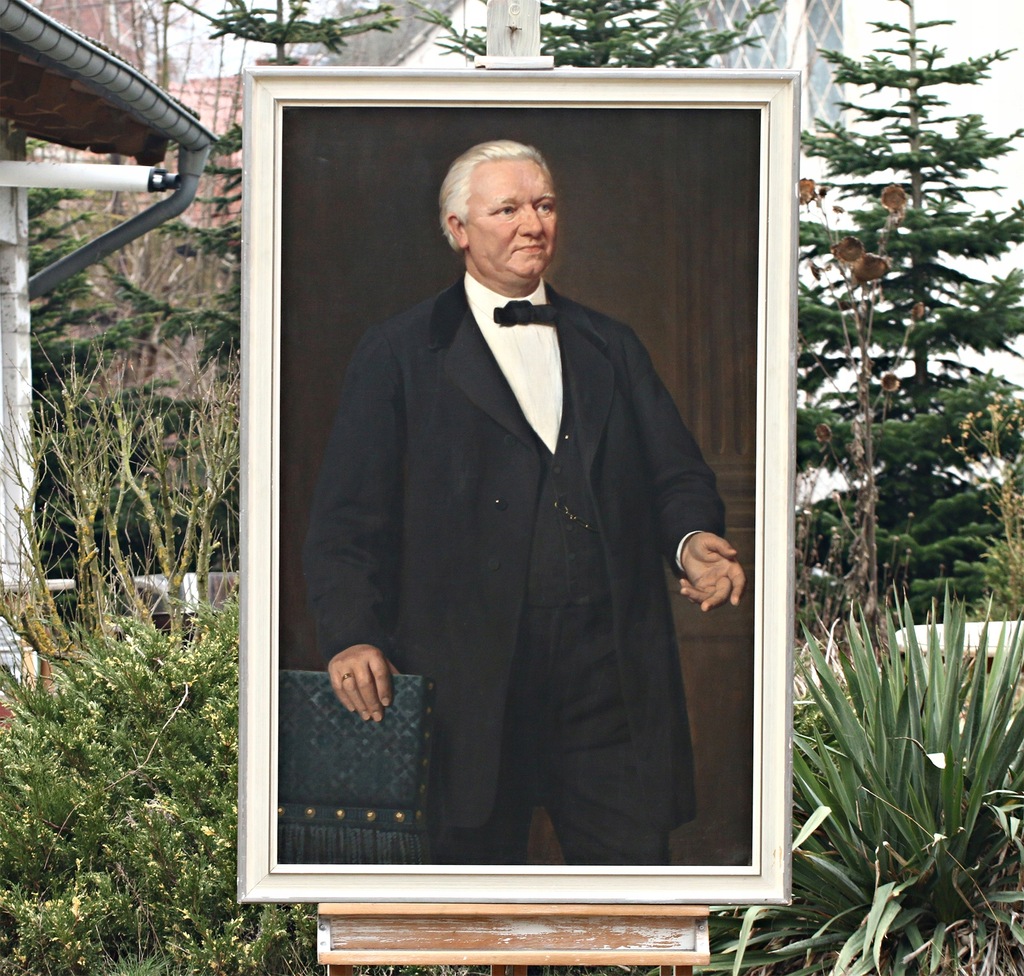 GEORG HOM (1838-1911) - PORTRET MĘŻCZYZNY - 14922014845 - oficjalne ...