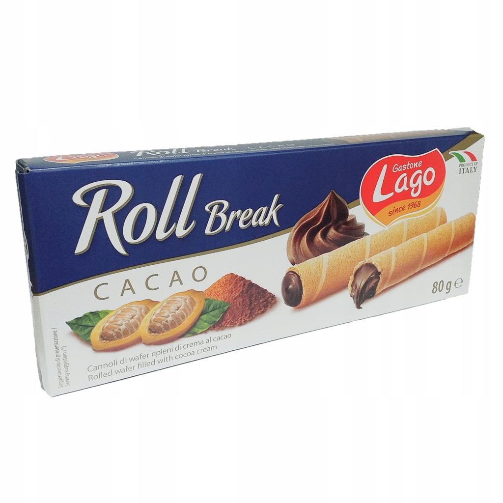 Купить Lago Roll Break какао-шоколадные трубочки 80 г: отзывы, фото и ...