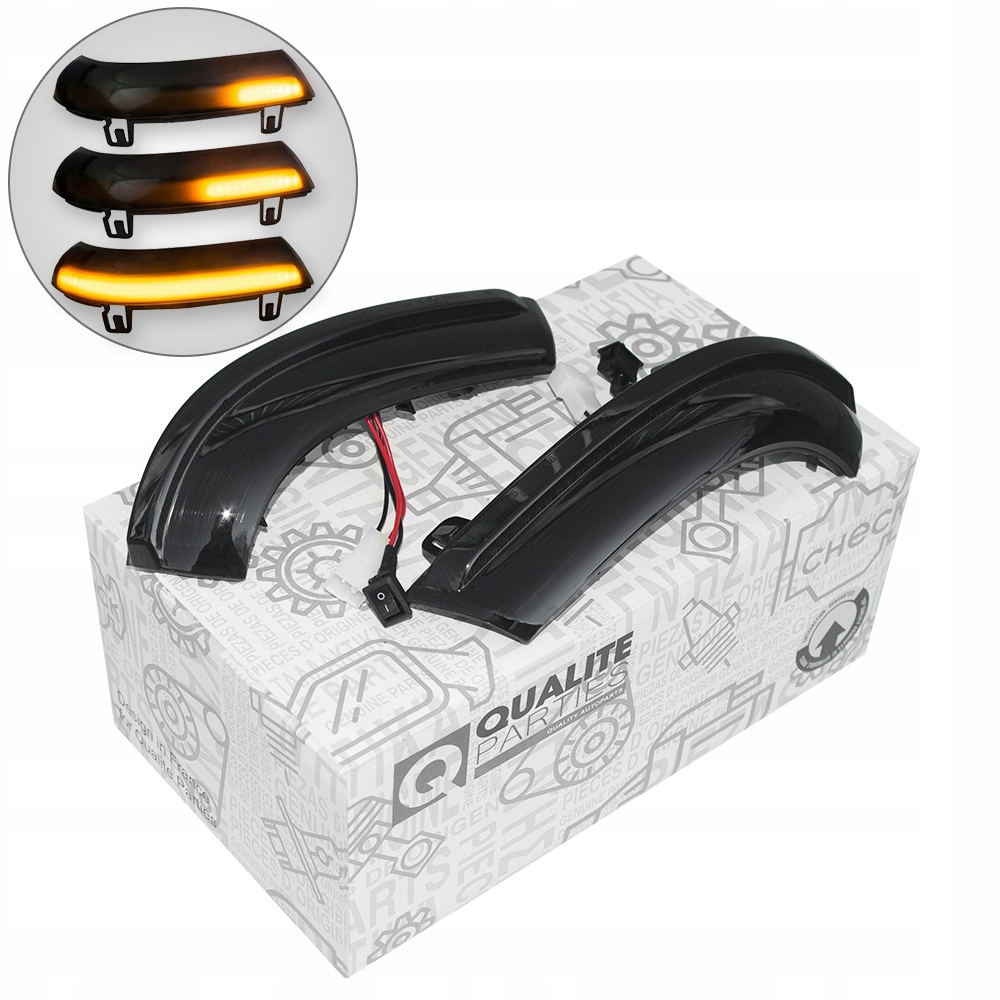 DYNAMICZNE LED KIERUNKOWSKAZY LUSTEREK VW EOS JETTA III GOLF V 5 ...