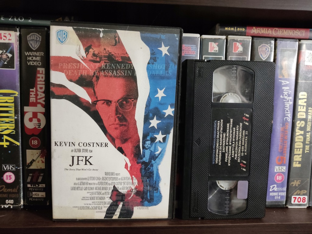JFK # KEVIN COSTNER # kaseta VHS - 15201097841 - oficjalne archiwum Allegro