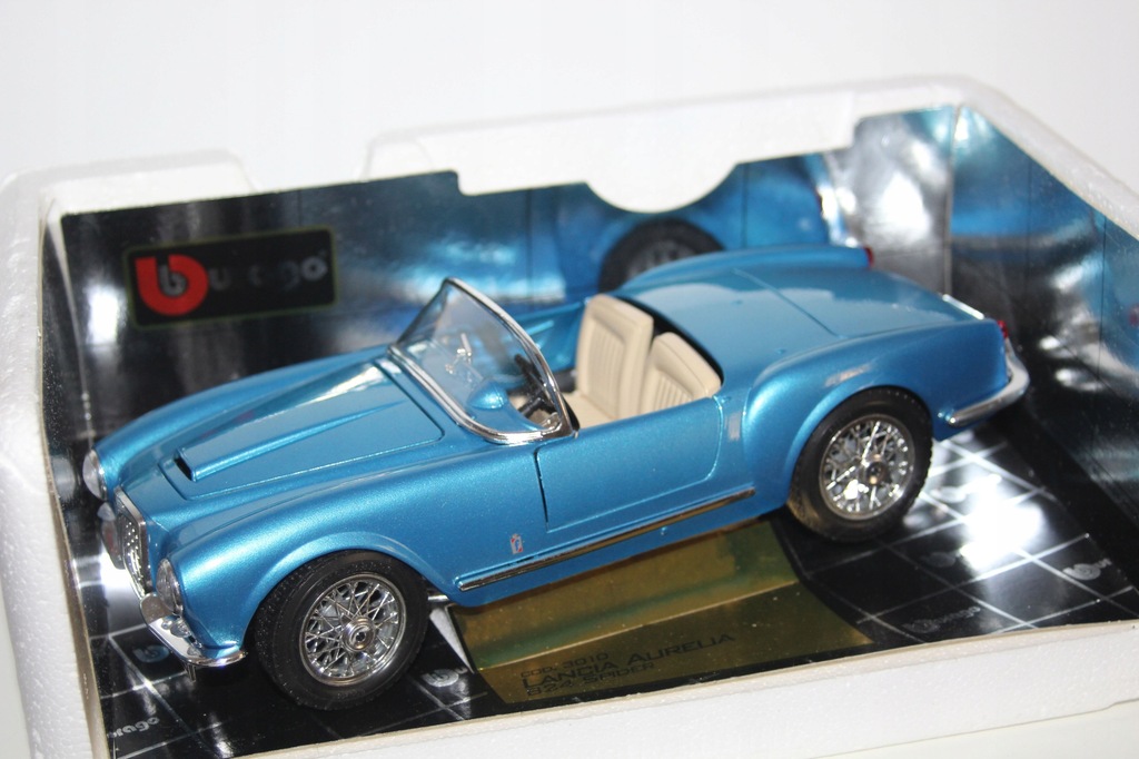 BBURAGO LANCIA AURELIA B24 SPIDER 1955r 1/18 - 12539215899 - oficjalne archiwum Allegro