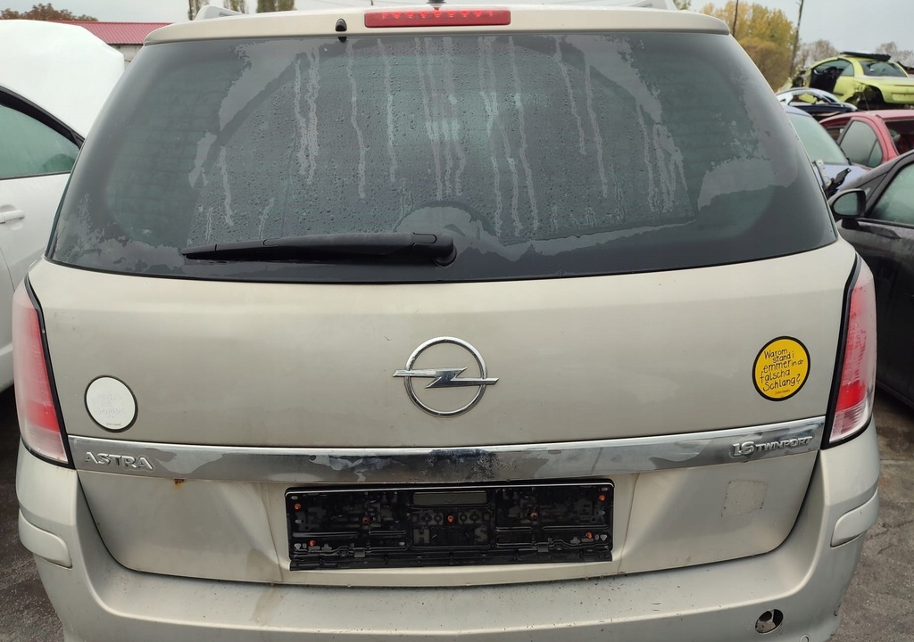 OPEL ASTRA H III 06r KOMBI KLAPA BAGAŻNIKA SZYBA TYŁ Z167 - 14569335939 ...