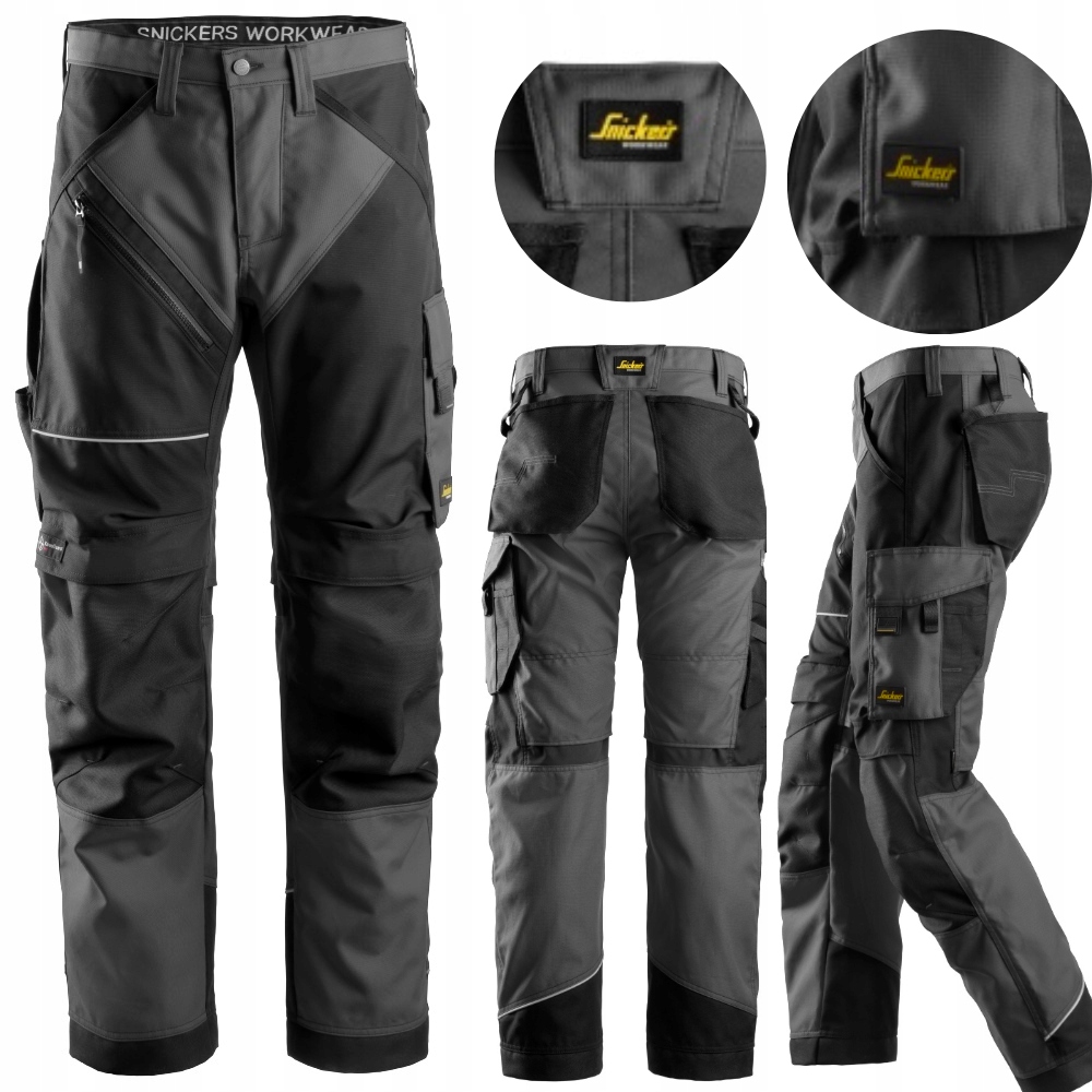 Spodnie robocze męskie Snickers 6303 RuffWork 46 - 12871557471 ...