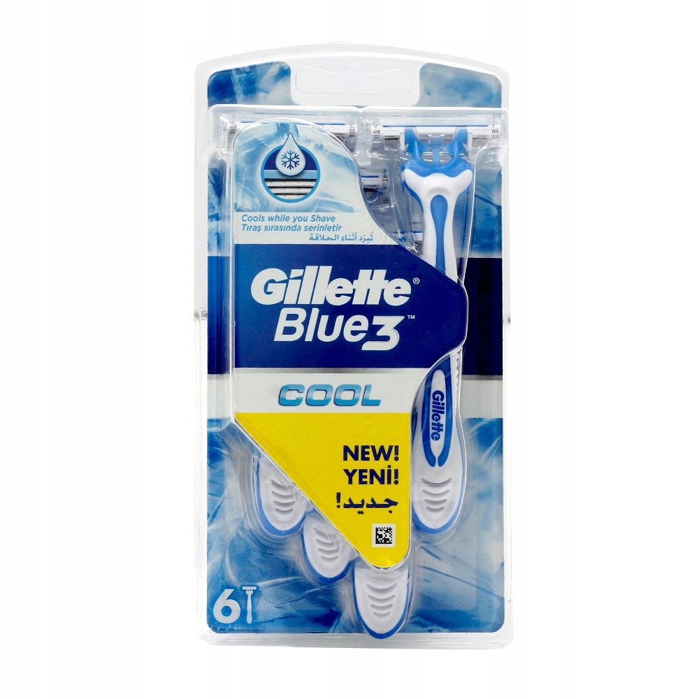 GILLETTE BLUE 3 COOL Maszynka do golenia - 6 sztuk - 10887989001 ...