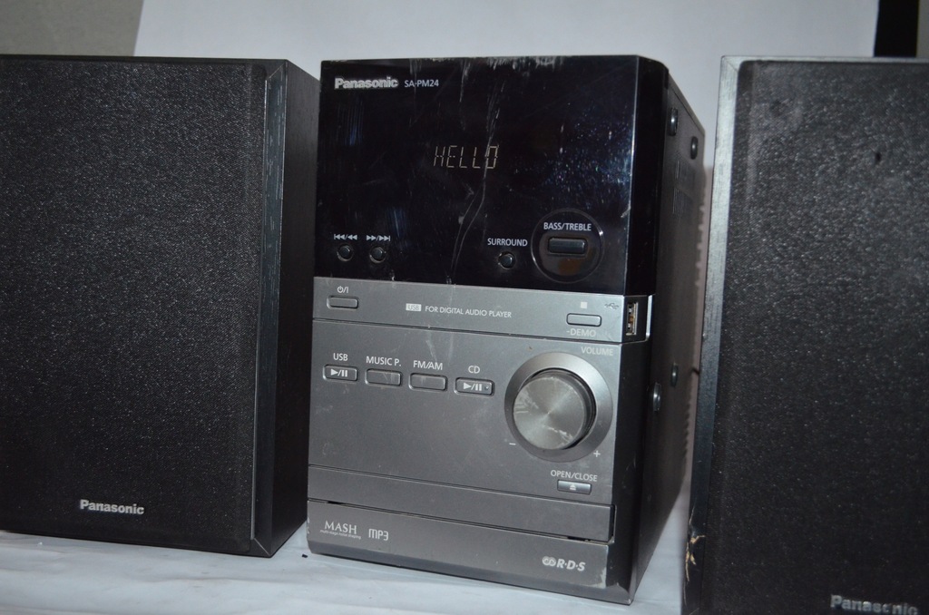 Wieża microwieża Panasonic SA-PM24 z głośnikami - 12302123398 - oficjalne archiwum Allegro