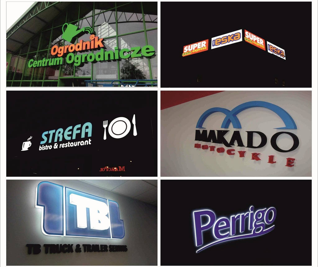 Baner reklamowy podświetlany LED plexi producent - 7035788475 ...