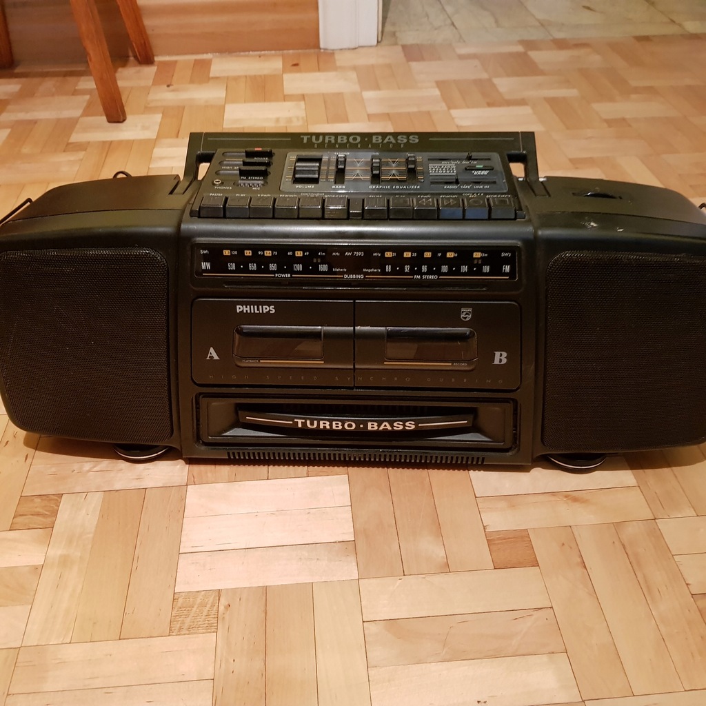 Radiomagnetofon PHILIPS Turbo Bass Generator - 13006798411 - oficjalne ...