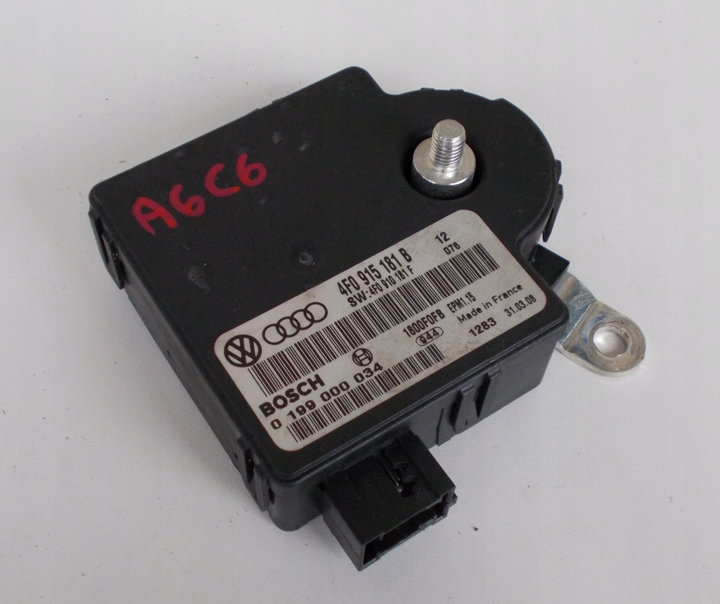 AUDI A6 C6 MODUŁ STEROWNIK AKUMULATORA 4F0915181B - 8262564242 - oficjalne archiwum Allegro