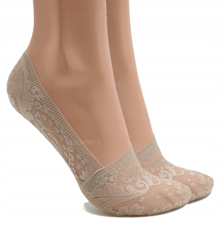Skarpetki stopki koronkowe balerinki 39-41 - 13717568240 - oficjalne archiwum Allegro