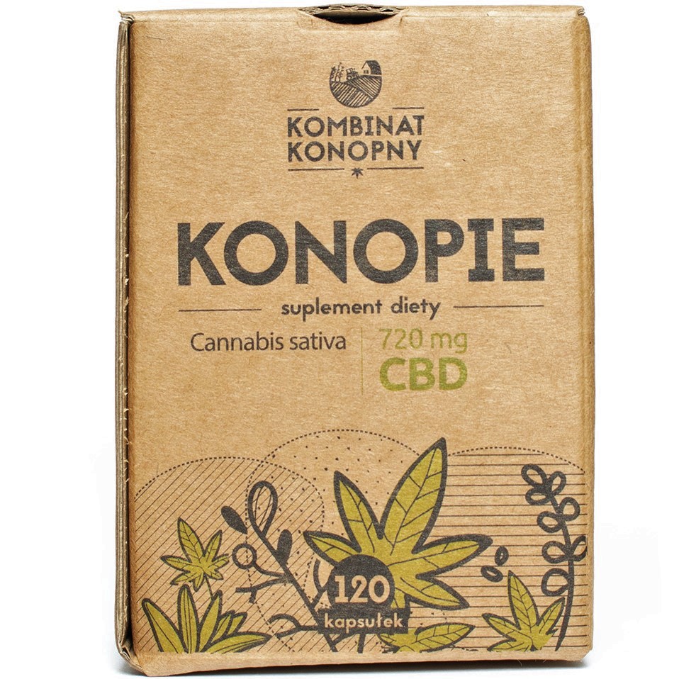 KONOPIE W KAPSUŁKACH | 120 kapsułek | 720 mg CBD - 10721031000 - oficjalne archiwum Allegro