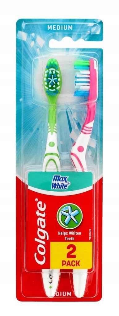 COLGATE SZCZOTECZKA MAX WHITE śREDNIA - MIX KOLORÓ - 12972545832 ...