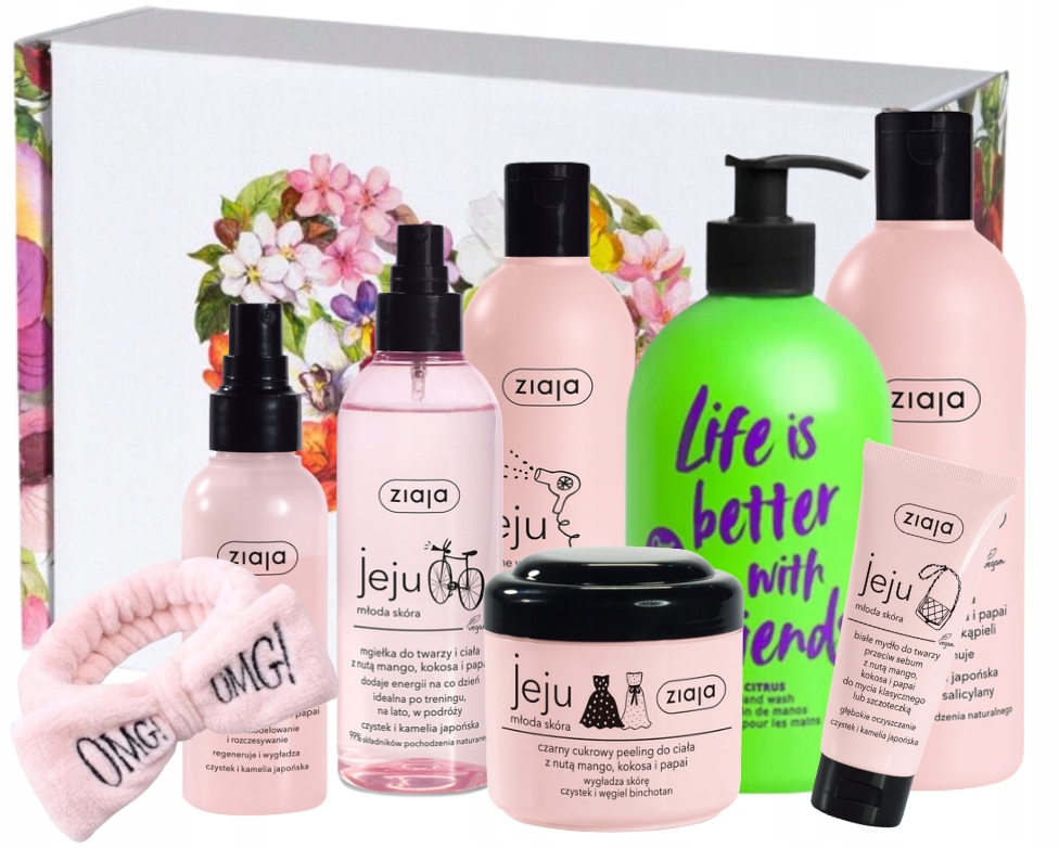 ZIAJA JEJU ZESTAW KOSMETYKÓW RÓŻOWY PREZENT DLA NASTOLATKI ...
